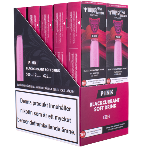 Geek Bar Pink 20 mg - Blackcurrant | Köp fraktfritt ⭐️